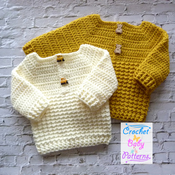 Baby Boy Sweater – Crochetbabypatterns