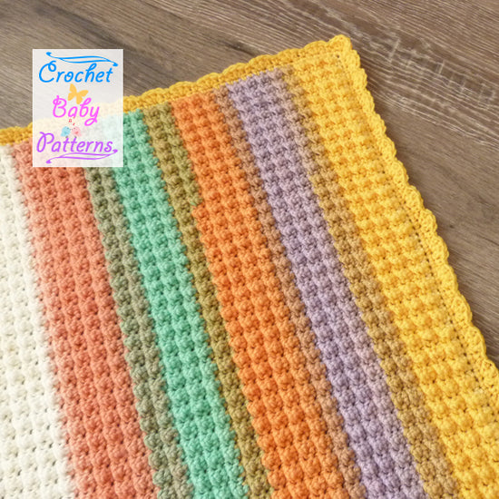 Bumpy Meadow Baby Blanket – Crochetbabypatterns
